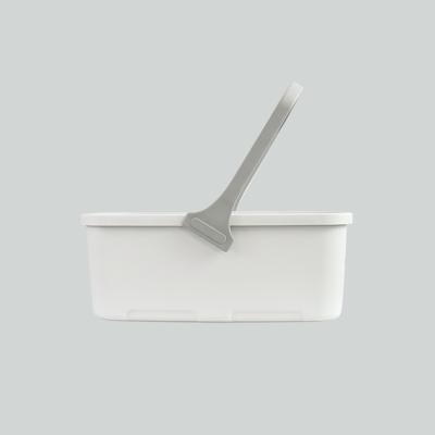 China 8L Hand Wash Free Flat Mop Bucket Multifunctional Wiper Mop Cleaning Bucket for sale
