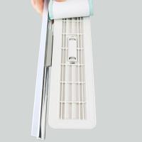China Double Sided Window Squeegee With Long Handle EVA Rubber Cleaner Brush Mop For Home And Car Glass Cleaning for sale