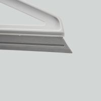 China Medium Size Stainless Steel & Silicone Floor Scraper Custom With Plastic Handle for sale