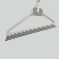 China Medium Size Stainless Steel & Silicone Floor Scraper Custom With Plastic Handle for sale