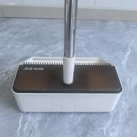China Vertical Standing Windproof Long Handle Broom And Dustpan And Plastic Folding Sweeper For Household for sale