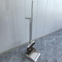 China Vertical Standing Windproof Long Handle Broom And Dustpan And Plastic Folding Sweeper For Household for sale