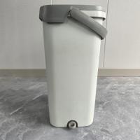 China Professional Home Cleaning Microfibre Flat Mop And Bucket Plastic Handle 4.5L for sale
