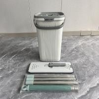 China 360 Degrees Flat Spin Mop With Bucket Vertical Washing For Home Cleaning for sale