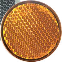 China Custom Scooter Reflex Reflectors E-Mark Amber White 5000 MOQ Durable Safety for sale
