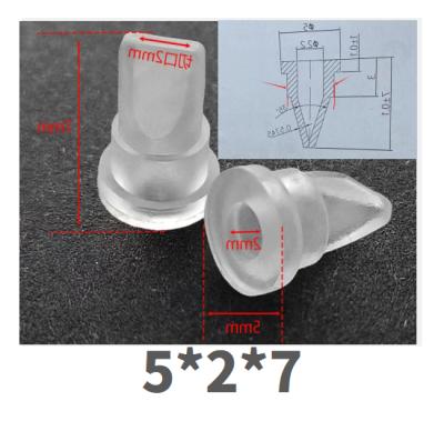 China 5*2*7MM Silicone & FKM Duckbill Valve | One-Way Check Valve for Packaging, Medical & Appliance Applications for sale