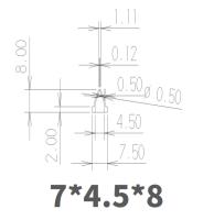 China 7*4.5*8mm Silicone / Fluoroelastomer Duckbill Valve for Medical Devices & Household Appliances for sale