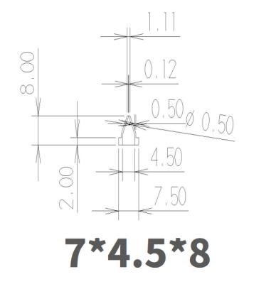 China 7*4.5*8mm Silicone / Fluoroelastomer Duckbill Valve for Medical Devices & Household Appliances for sale