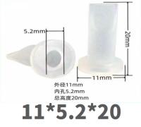 China 11×5.2×20mm Industrial Silicone Duckbill Check Valve Food Grade Micro Duckbill Valve for sale
