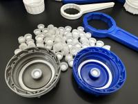 China 53mm Chemical Drum Cover Pesticide Packaging Agrochemical Bottle  Plastic Screw Cap for sale