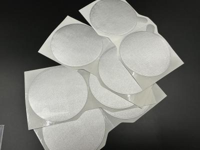 China Large Size Embossed Aluminum Foil Pressure Sensitive Seal Liner for Tea Tins, Coffee Cans and Packaging Containers for sale