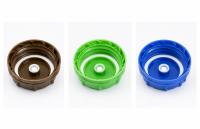 China D15 Vented Cap (55.3mm / 55.5mm / 55.8mm) for Agrochemical Packaging | Waterproof Breathable Packaging Closure for Pesticides & Liquid Chemicals for sale