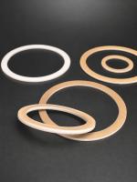 China 0.5–4.0 mm Custom PE-Laminated PTFE Membrane Double-Ring Gasket for Chemical Drum Lid Sealing for sale