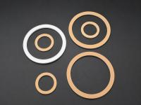 China 0.5–4.0 mm Custom PE-Laminated PTFE Membrane Double-Ring Gasket for Chemical Drum Lid Sealing for sale