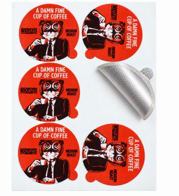 China Custom Printed Self-Adhesive Aluminum Foil Seals for Food and Cosmetic Packaging | Custom Sizes & Logo Printing for sale