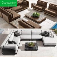 China Sofa Set Teak Wood Garden Sectional Modern Design Furniture Outdoor Coffee Table and Garden Sofa for sale