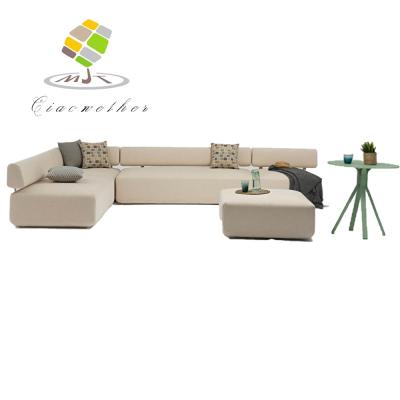 China Set of Modern Design Style L Shape Couch for Patio Garden Outdoor Furniture for sale