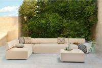 China Set of Modern Design Style L Shape Couch for Patio Garden Outdoor Furniture for sale