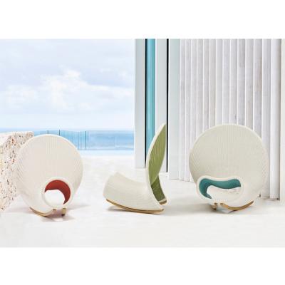 China Experience Comfort and Style with this Modern Rattan Lounge Chair in Special Shell Shape for sale