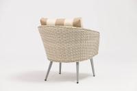 China 5 Years Frame Modern Design Poly Rattan Outdoor Lounge Garden Sofa Waterproof Brown Wicker Chair Furniture for Rest for sale
