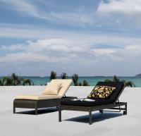 China Garden Sunbed with 100% Handwoven Aluminum Frame and Powder Coating Production for sale