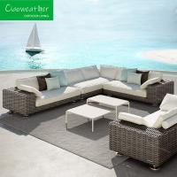 China Modern Patio Furniture Aluminum Frame Garden Sofa Set for Outdoor Double Seating for sale
