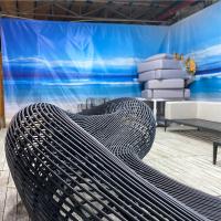 China Custom Design Outdoor Rattan Sofa 100% Hand Woven Mall Furniture Random Combination for sale