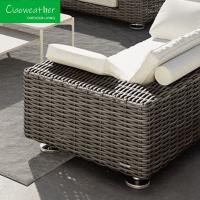 China Modern Patio Furniture Aluminum Frame Garden Sofa Set for Outdoor Double Seating for sale