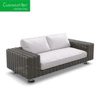 China Modern Patio Furniture Aluminum Frame Garden Sofa Set for Outdoor Double Seating for sale