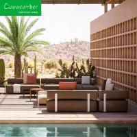 China Modern Luxury Hotel Poolside Garden Aluminum Frame Waterproof Outdoor Lounge Fabric for Villa Living Room for sale