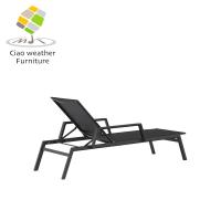 China Aluminum Frame Outdoor Sun Lounger All Weather Chaise Lounge for Poolside Relaxation for sale