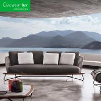 China Waterproof Upholstery Cushion Rattan Chair Outdoor Sofa Set Customized Color Garden Furniture for Hotel Restaurant Banquet Home and Coffee for sale