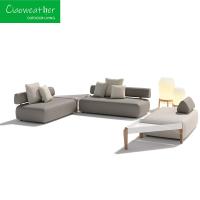 China Modern Luxury Hotel Poolside Garden Aluminum Frame Waterproof Outdoor Lounge Fabric for Villa Living Room for sale