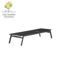 China Aluminum Frame Outdoor Sun Lounger All Weather Chaise Lounge for Poolside Relaxation for sale