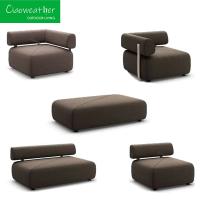 China Modern Luxury Hotel Poolside Garden Aluminum Frame Waterproof Outdoor Lounge Fabric for Villa Living Room for sale