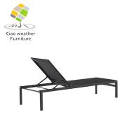 China Aluminum Frame Outdoor Sun Lounger All Weather Chaise Lounge for Poolside Relaxation for sale