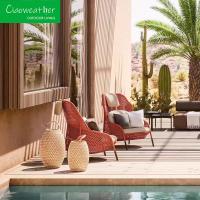 China Villa Balcony Garden Furniture Fashion Outdoor Rattan Sofa for Hotel and Home for sale