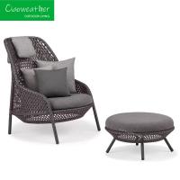China Villa Balcony Garden Furniture Fashion Outdoor Rattan Sofa for Hotel and Home for sale