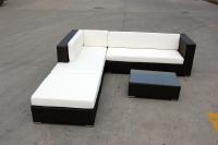 China Outdoor Character Nordic Style Hand-woven Garden Sofa Furniture Natural Rattan Cane Wicker Double Sofa Set for sale