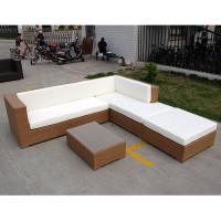 China Outdoor Character Nordic Style Hand-woven Garden Sofa Furniture Natural Rattan Cane Wicker Double Sofa Set for sale