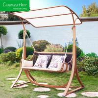 China Modern Design Style Garden Swing Chair with Foam Cushion and Outdoor Water-Resistant Fabric for sale