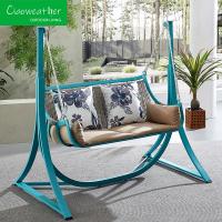 China Modern Design Style Garden Swing Chair with Foam Cushion and Outdoor Water-Resistant Fabric for sale