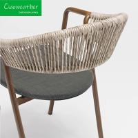 China Outdoor Home Office Furniture High Back Aluminium Metal Patio Rattan Garden Chairs Set for General in Outdoor Furniture for sale