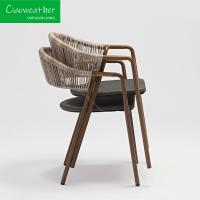 China Outdoor Home Office Furniture High Back Aluminium Metal Patio Rattan Garden Chairs Set for General in Outdoor Furniture for sale