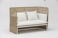 China Modern Design Style Garden Furniture Outdoor Sofa Set with Aluminum Frame and Cushions for sale
