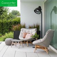 China Waterproof Outdoor Wicker Leisure Chair with Customized Color High Back for sale