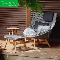 China Waterproof Outdoor Wicker Leisure Chair with Customized Color High Back for sale