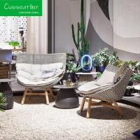 China Waterproof Outdoor Wicker Leisure Chair with Customized Color High Back for sale