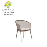 China Alu Frame Outdoor Garden 4 Seat Square Aluminum Dining Set for Patio for sale