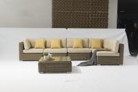 China Comfortable Patio Furniture Aluminum and Pe Rattan Garden Sofa Set for Waterproof Outdoor for sale